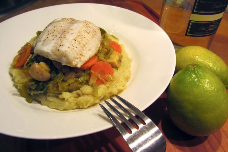 Filets de loup de mer aux légumes au vin blanc | Idées recettes